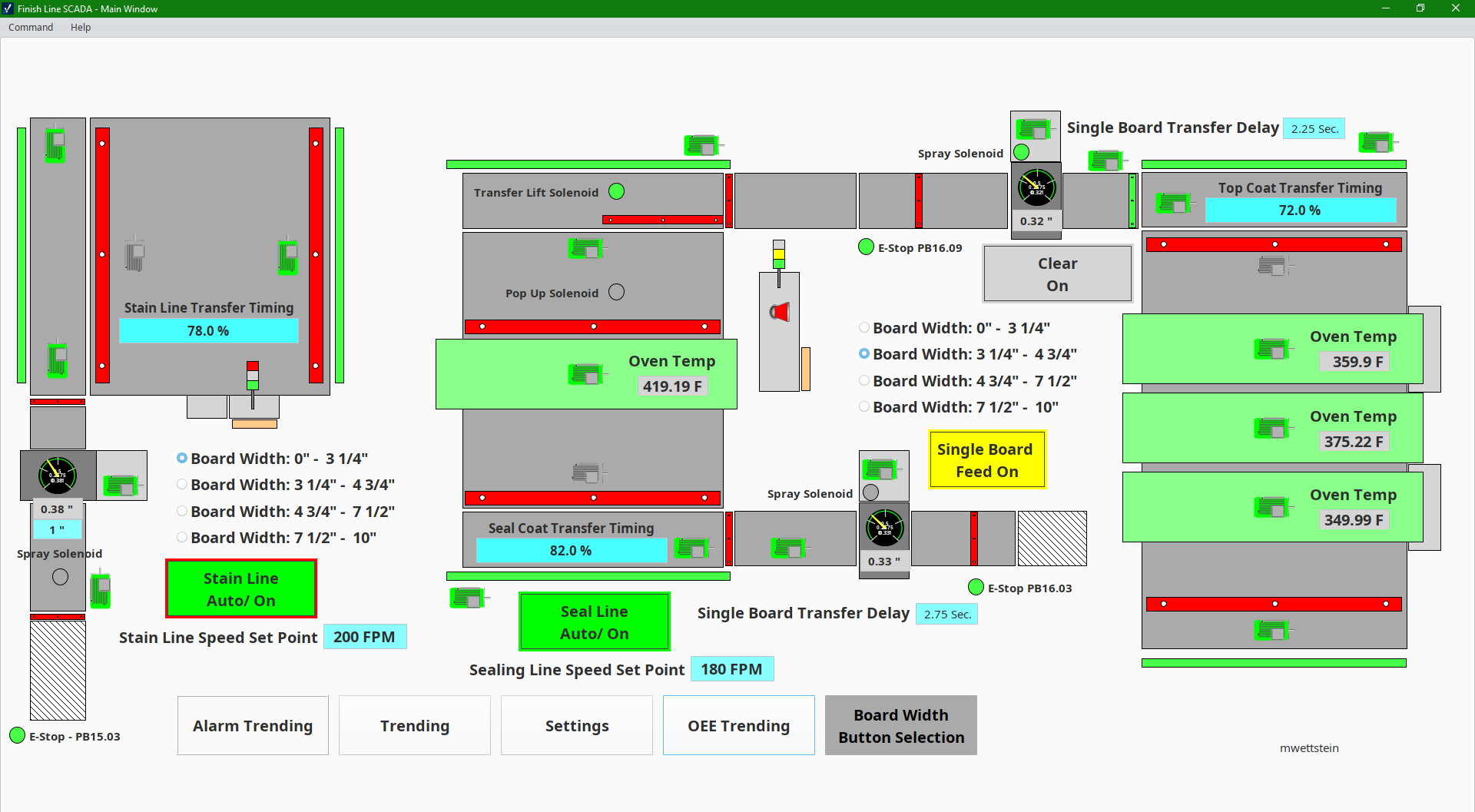 Wood Trim Stain and Finish production line - Industrial Automation